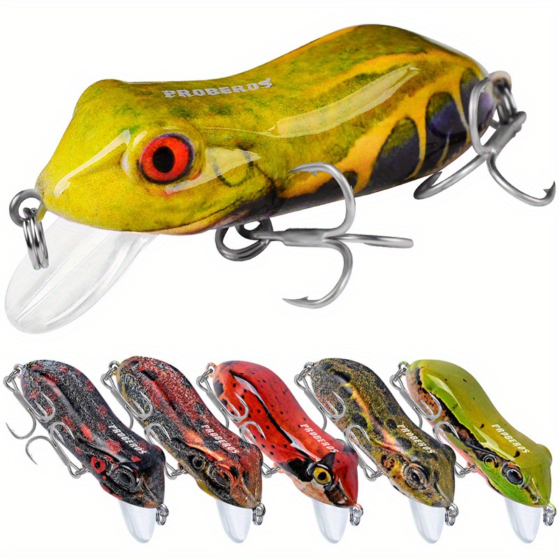 Frog Fishing Lure Saltwater Plastic Bionic Bait Treble Hooks - Temu Netherlands