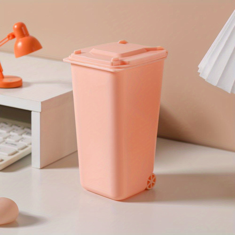 Cute Mini Desktop Small Waste Bins Garbage Trash Basket - Temu Australia