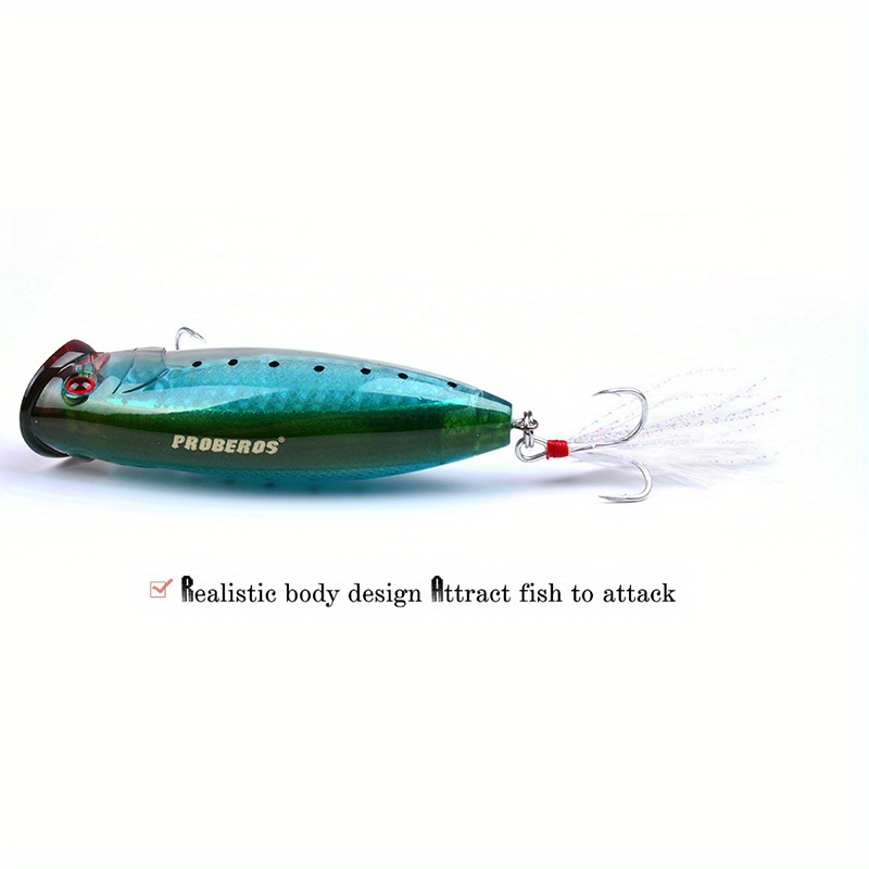 popper fishing lure floating bionic plastic hard bait - Temu