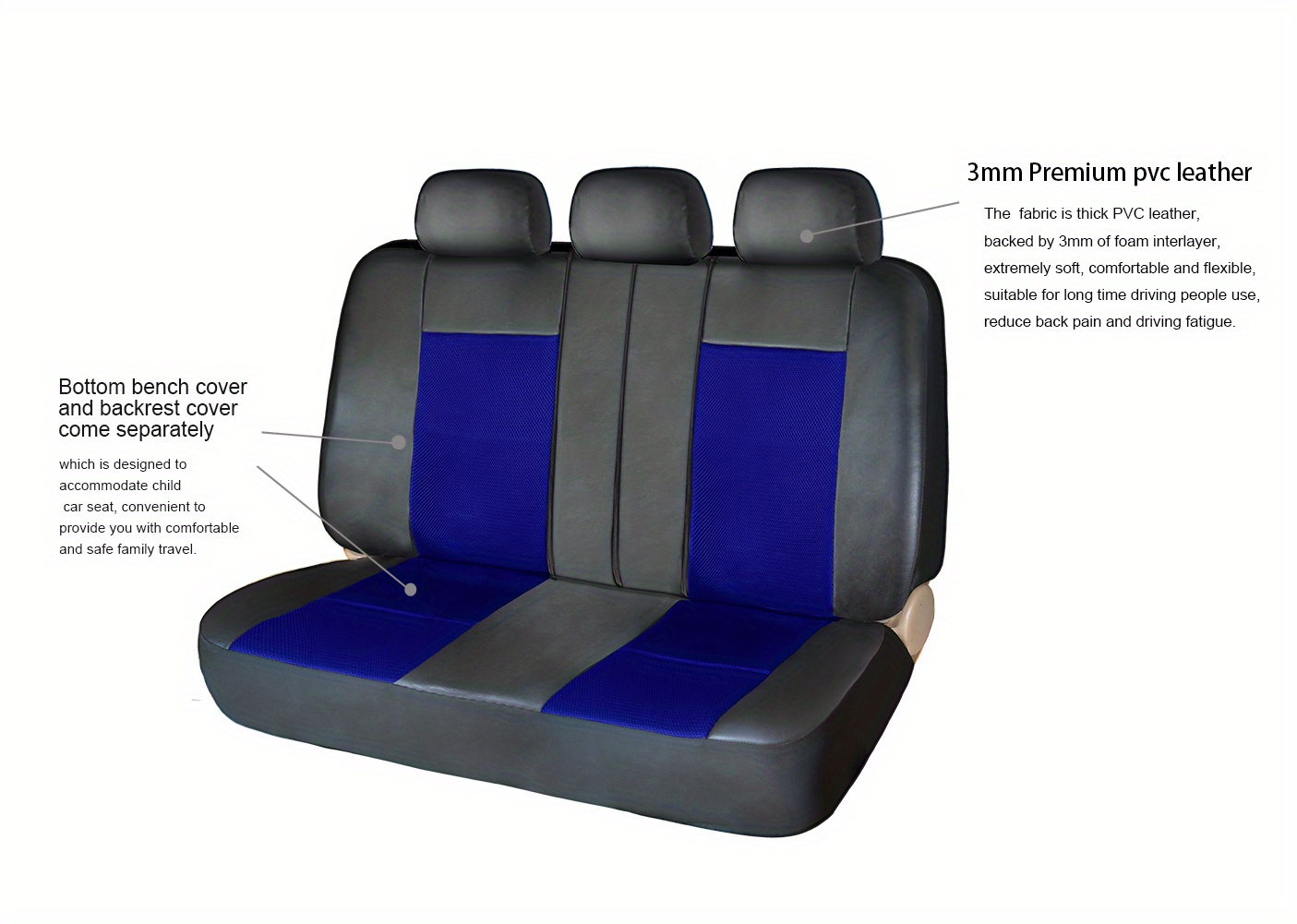 Car Seat Covers Full Set Premium Faux Leather Automotive - Temu New Zealand