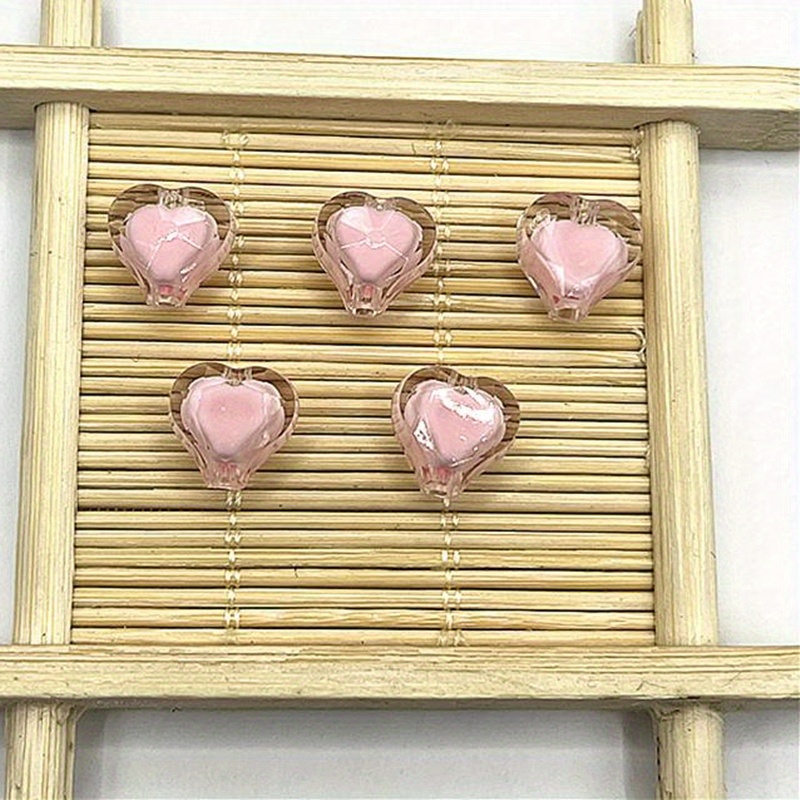 Transparent Acrylic Inner Color Peach Heart Diy - Temu New Zealand