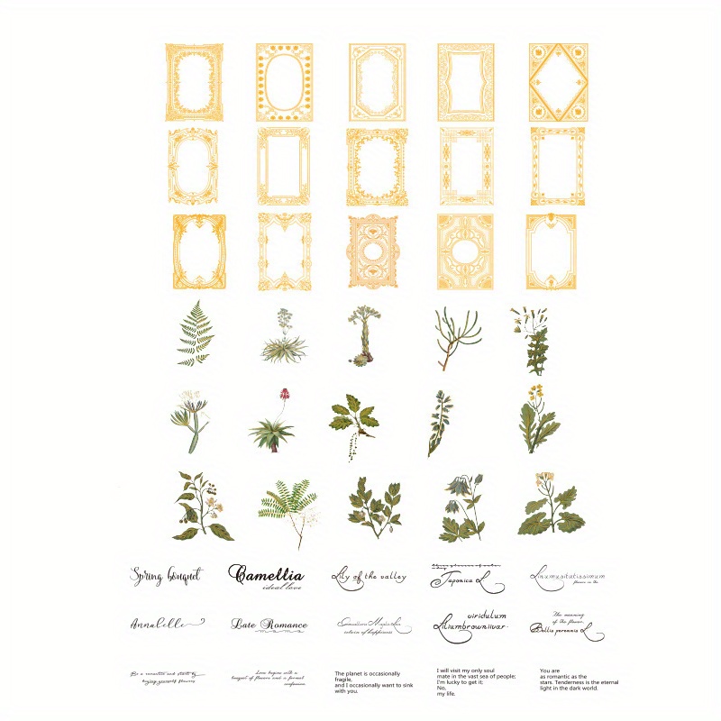 45p Pet Sticker Pack Baroque Castle Series Retro Diy - Temu Hungary