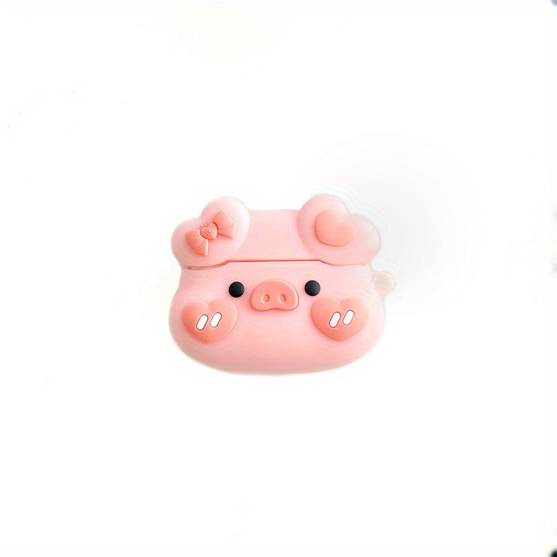 3d Cute Cartoon Pig Soft Silicone Protecting Cover - Temu