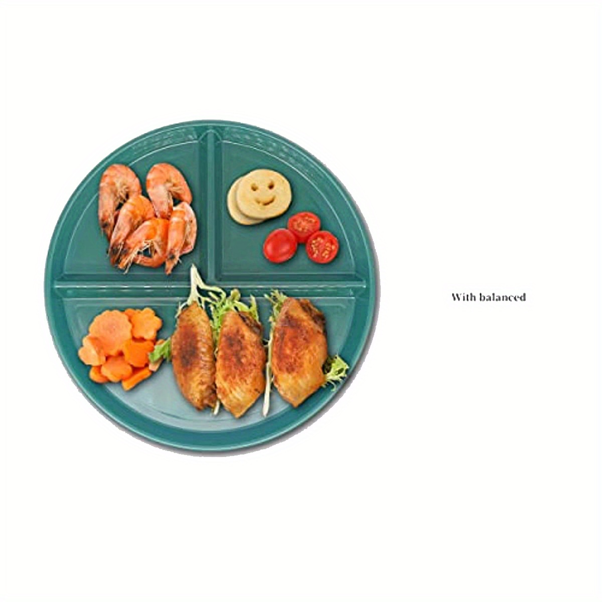 Pp Dinner Plate Reusable Round Divided Tray Salad Plate - Temu Norway