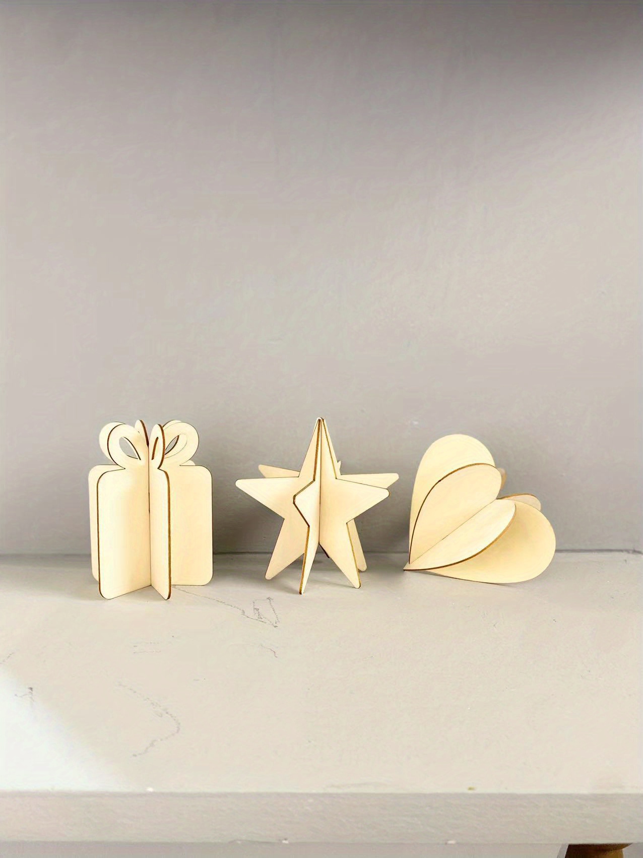 Handmade Wood Chip 3d Home Decoration Small Object Diy - Temu United ...