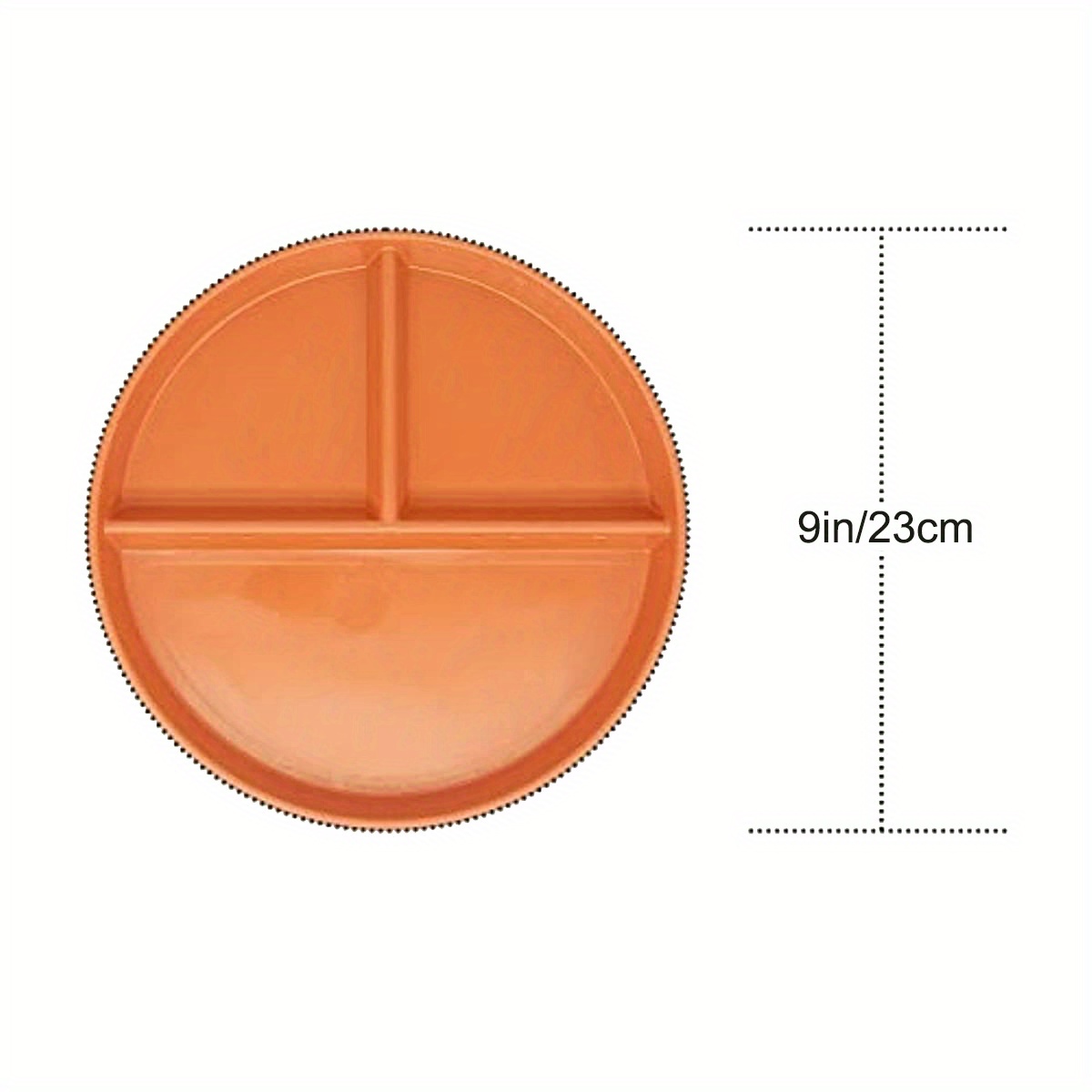 Pp Dinner Plate Reusable Round Divided Tray Salad Plate - Temu Norway