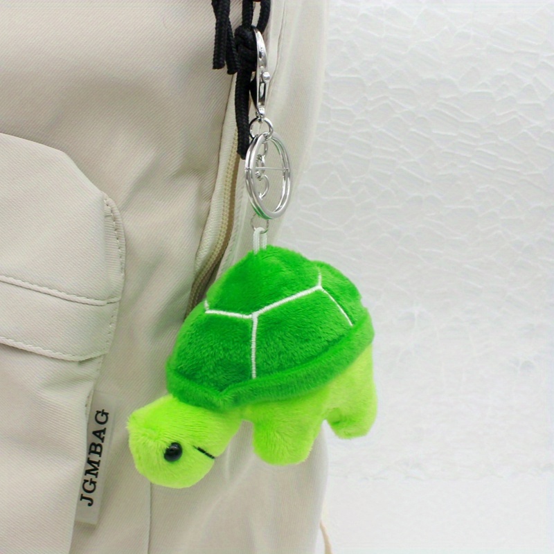 Turtle Fuzzy Toy Keychain Cartoon Cute Animal Key Ring Purse - Temu ...