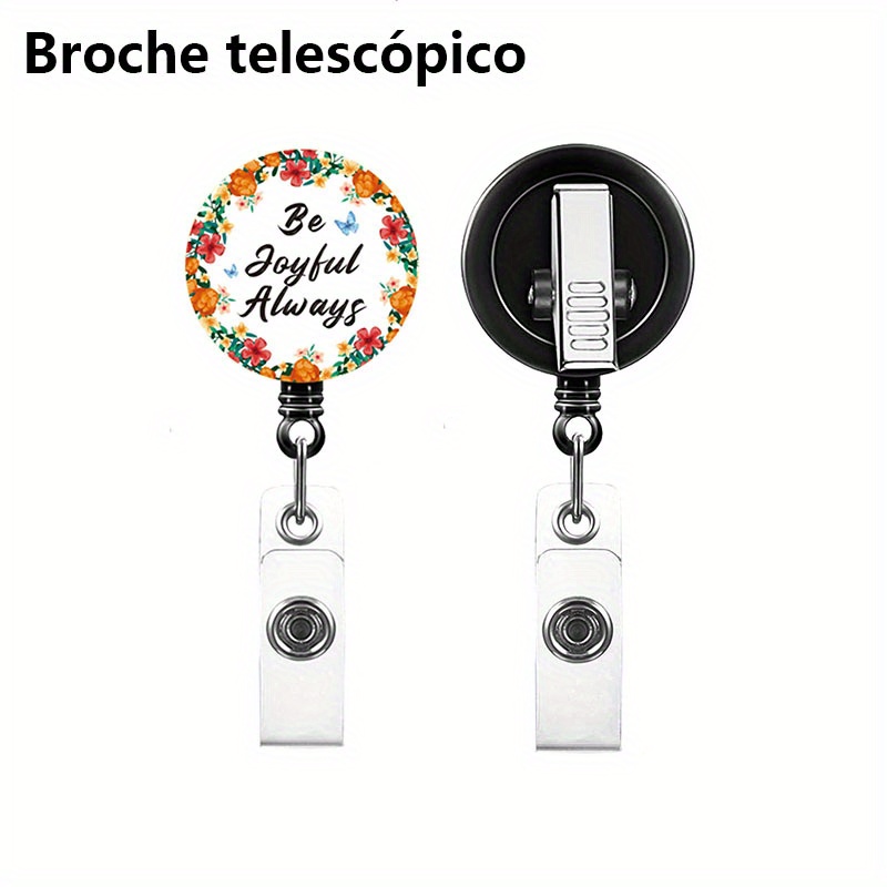 Cute Pattern Retractable Badge Reel Alligator Clip - Temu