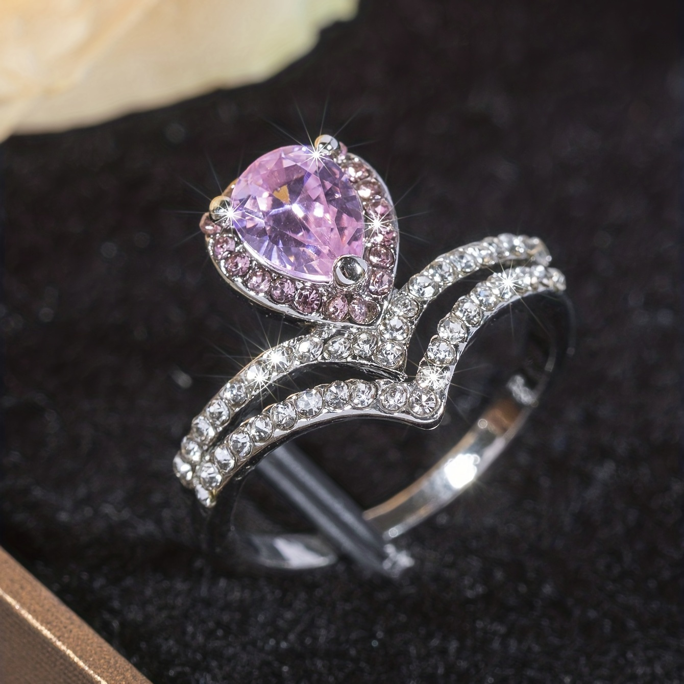 Fashion Creative Oval Artificial Diamond Crown Ring Men's - Temu United ...