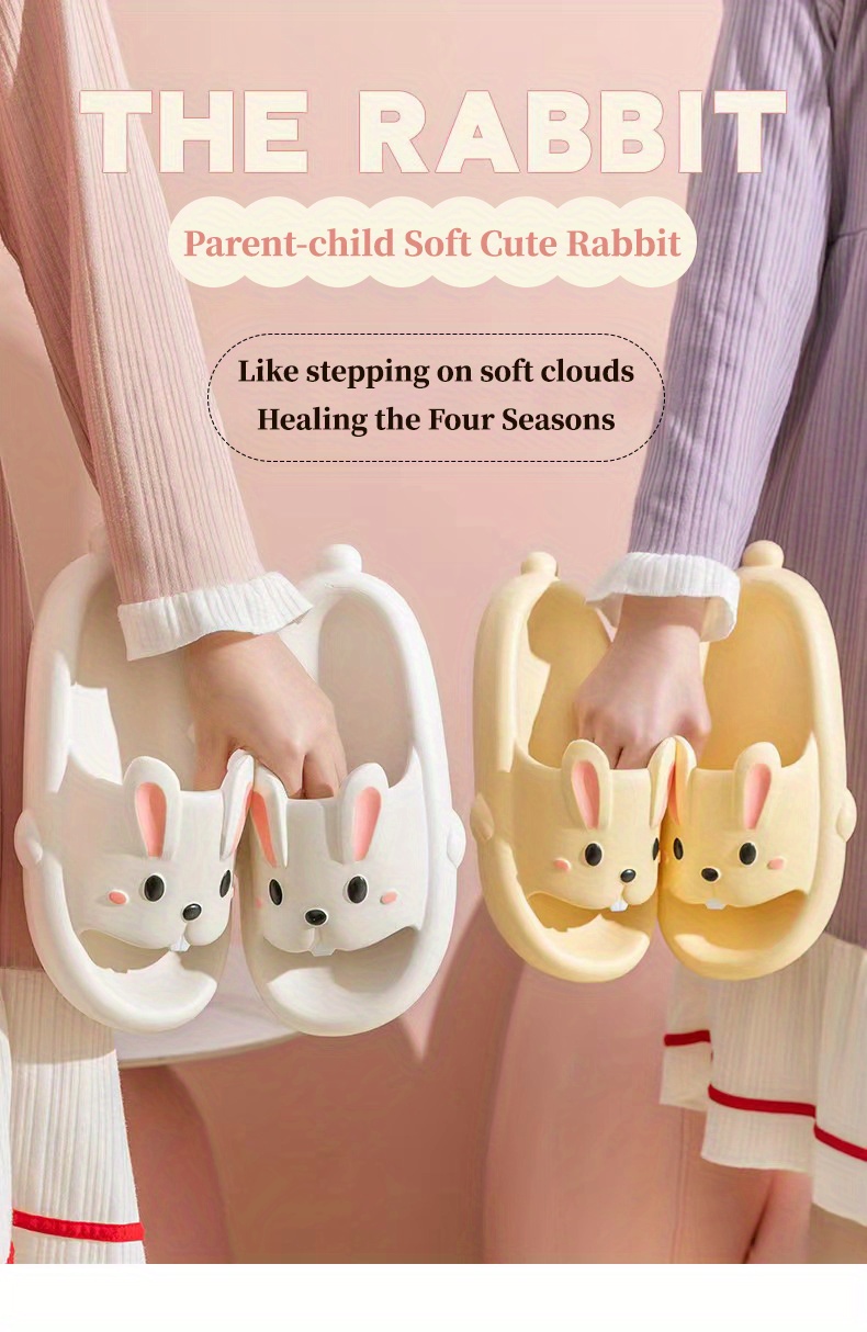 Boys Girls Adorable Cartoon Rabbit Soft Sole Non slip Open - Temu United Kingdom