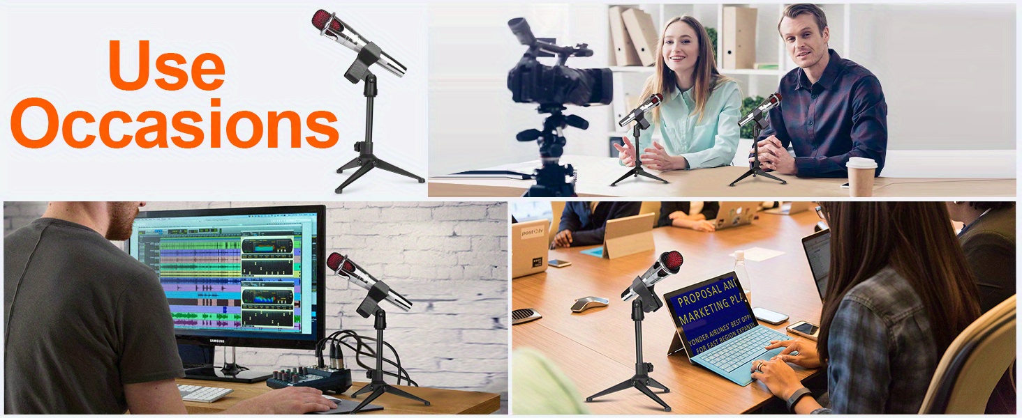 Microphone Stand Adjustable Microphone Stand Foldable Mic - Temu