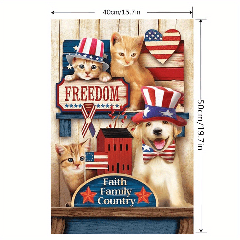 1pc Pets Cute Cat Dog Canvas Painting Posters And Prints Wall Art ...