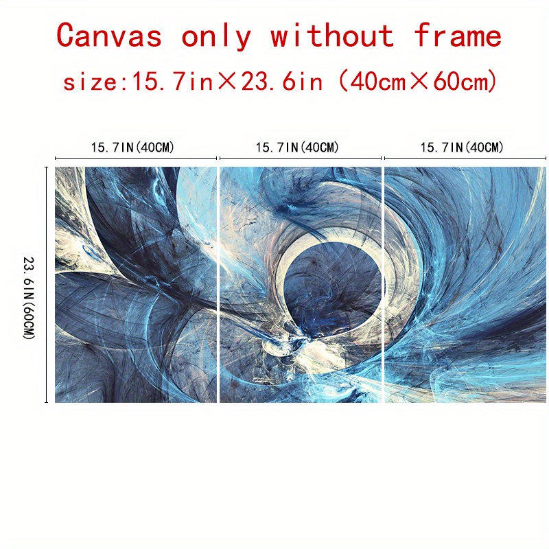 blue abstract psychedelic line arts canvas - Temu Australia