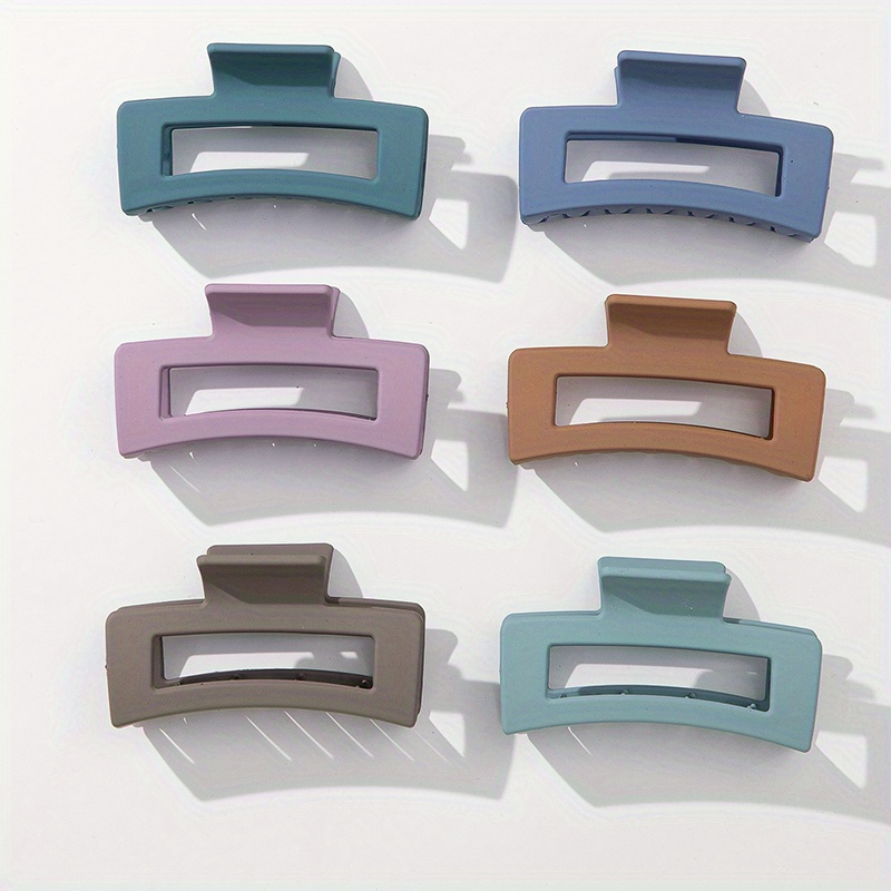 Resin Shark Claw Clips Simple Style Hair Clips Women Girls - Temu ...