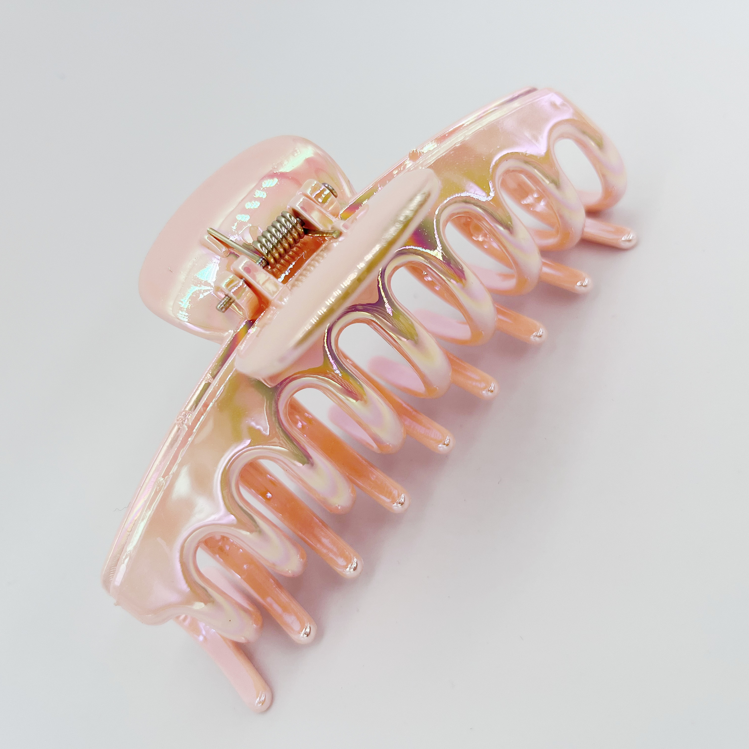 Holographic Laser Hair Claw Clip Strong Hold Grip Thick Hair - Temu