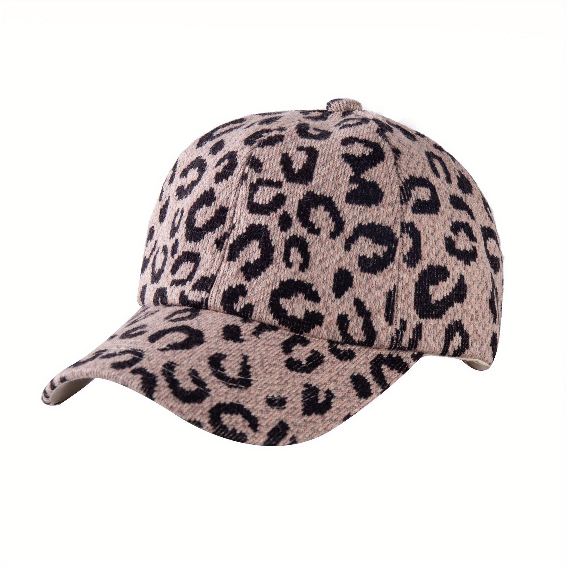Knitted Leopard Trend Baseball Vintage Blend Dad Hat - Temu Australia