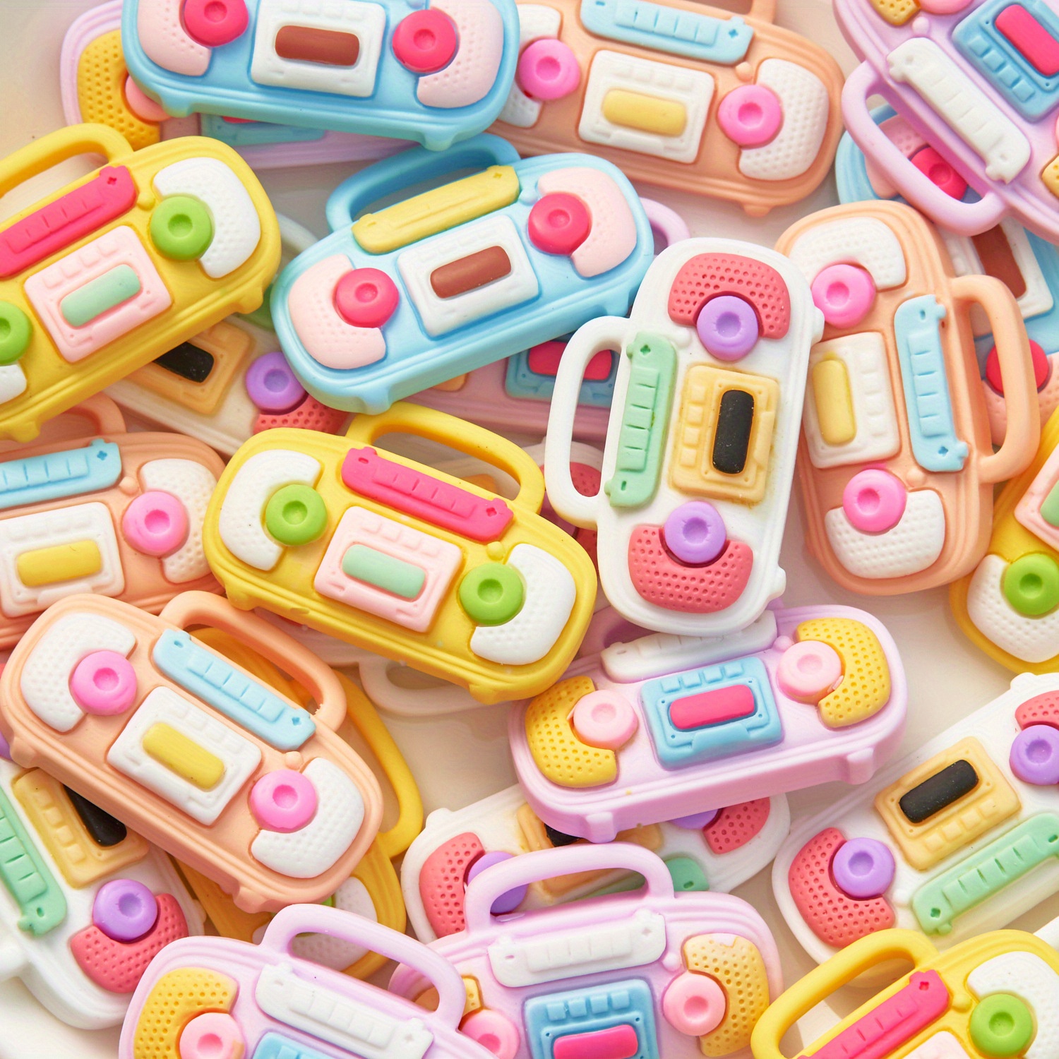 Simulation Cute Radio Colorful Audio Resin Accessories - Temu Australia