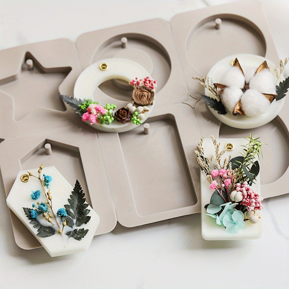 6 hole Flower shaped Aromatherapy Gypsum Diffuser Stone - Temu United ...