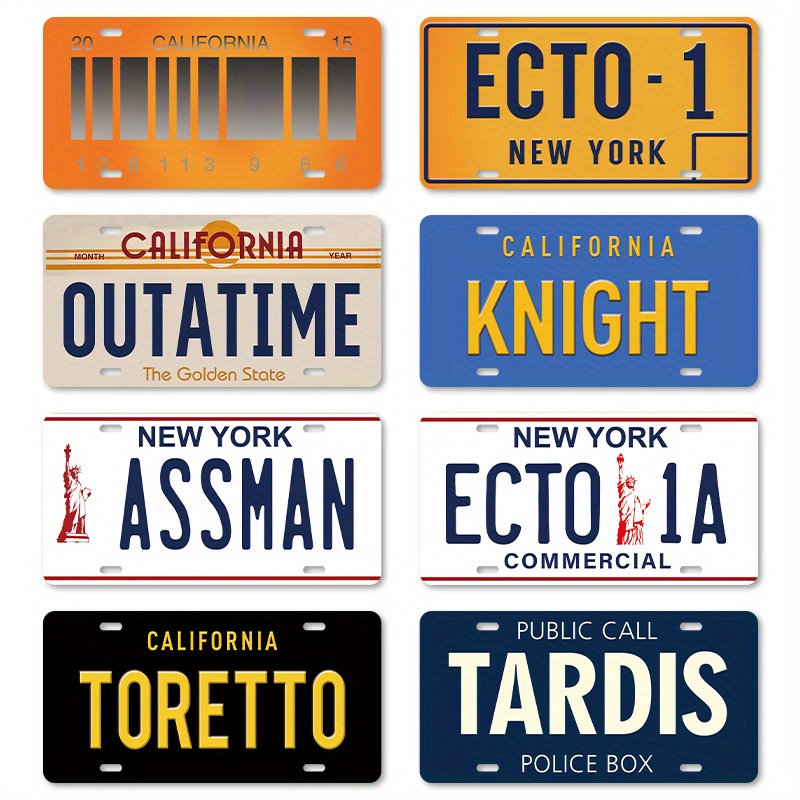 Metal Tin Sign Movie Licenses Plate Vintage Plaque Decor - Temu