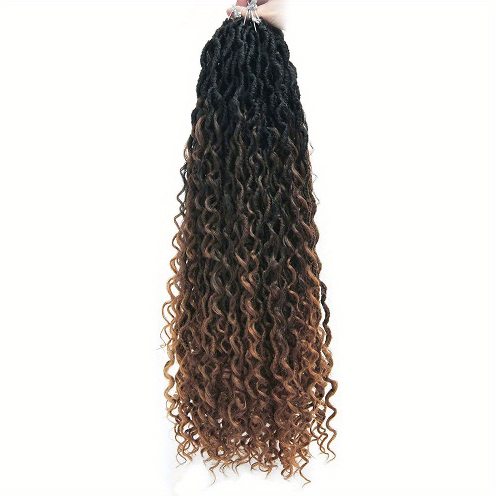 new goddess locs crochet hair extensions pre looped river - Temu Canada