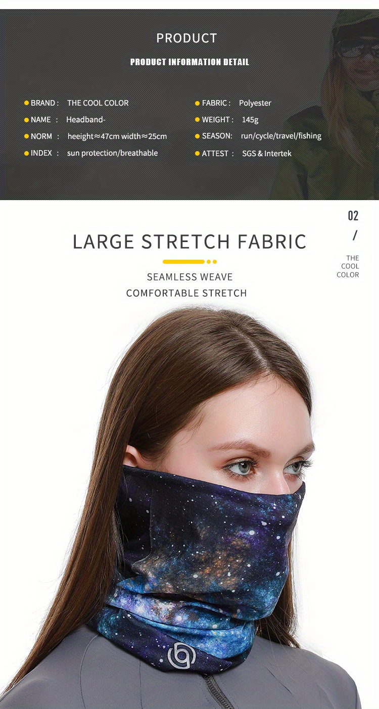 Uv Protection Dustproof Windproof Face Cover Skiing Snowboarding ...