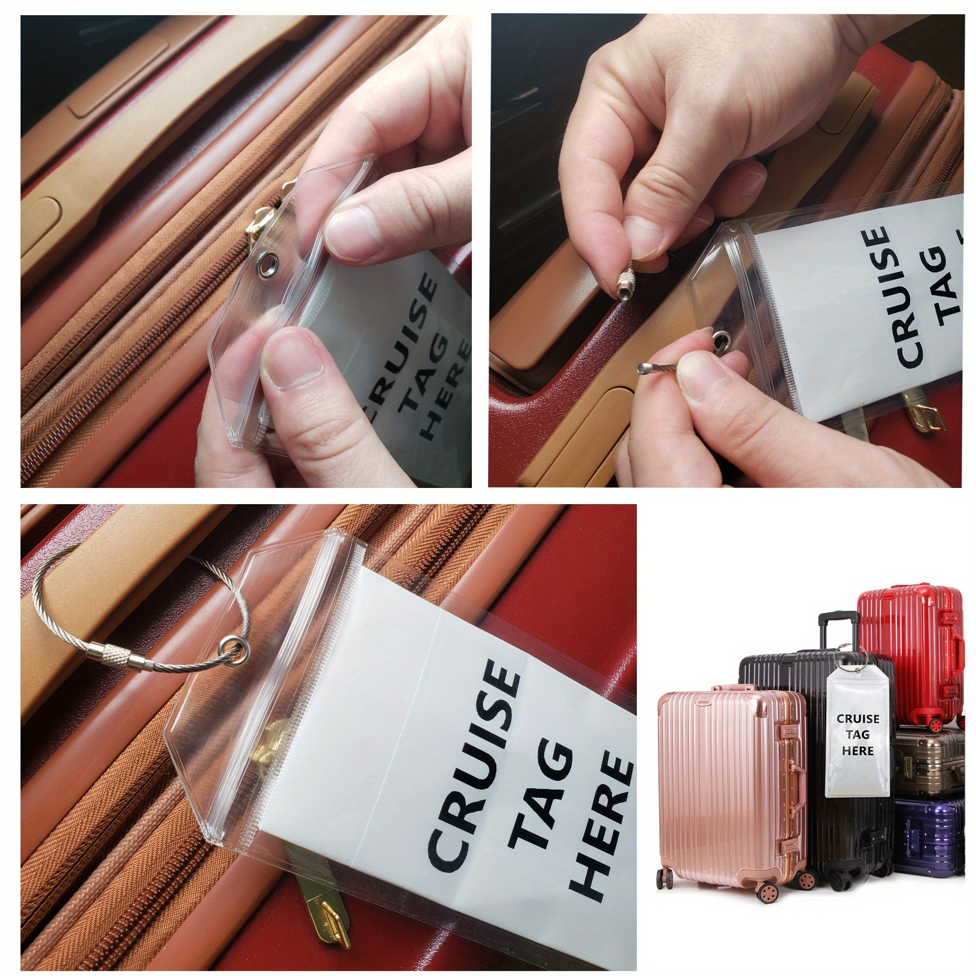 Cruise Luggage Tags Travel Cruise Accessories - Temu