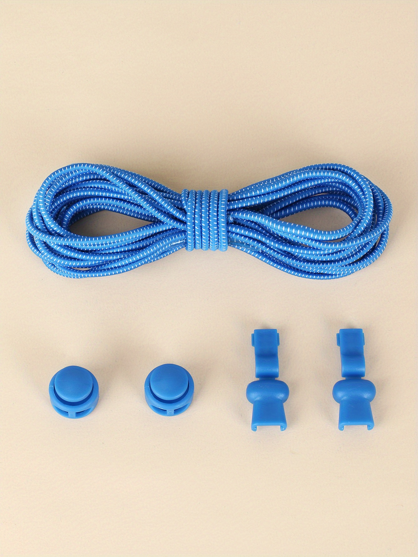 color blue shoelaces elastic cord fixer tie - Temu Norway