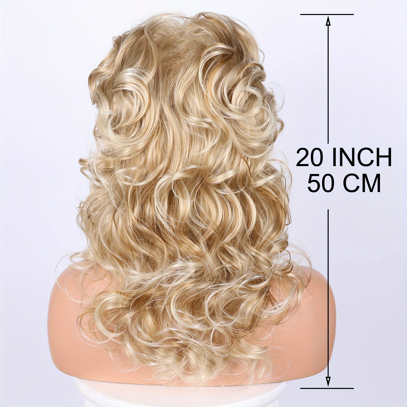 Long /blonde Wigs Bangs Synthetic Hair - Temu