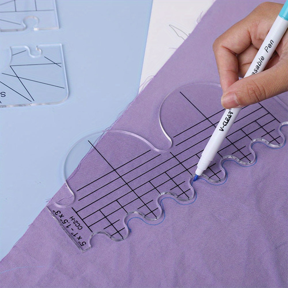 1pc Special Sewing Ruler Acrylic Ruler Diy Sewing Ruler Template Tool ...