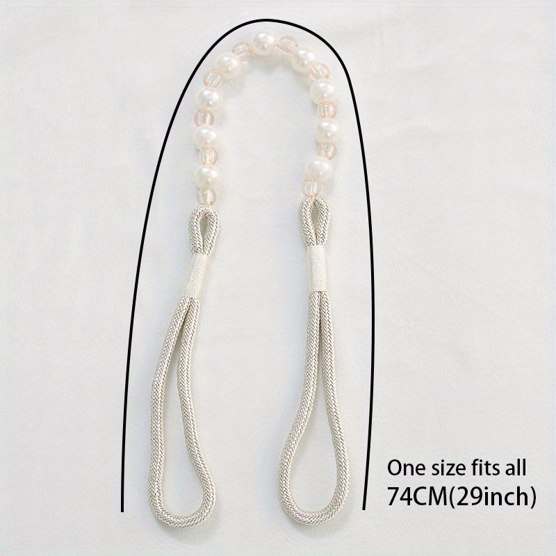 1pc Modern Curtain Tieback Rope Fake Pearl Tie Back Decorative For ...