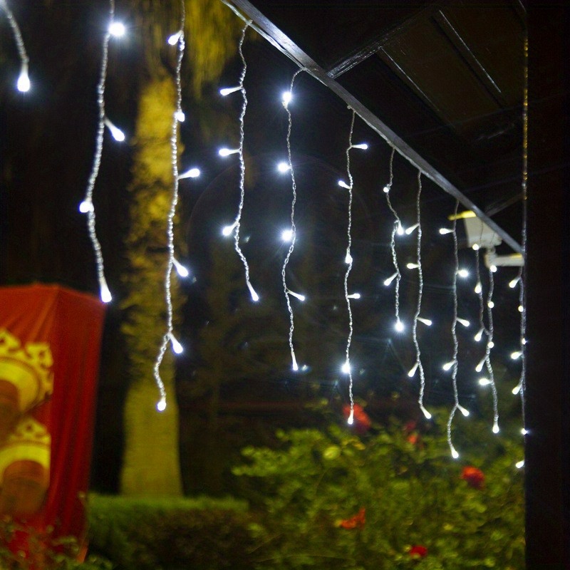 1pc Curtain Lamp Window Ice Strip Decorative Lamp String 157 48inch ...