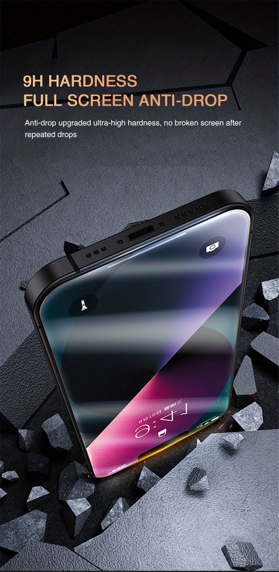 privacy tempered glass screen protectors: keep iphone 12 14 - Temu ...