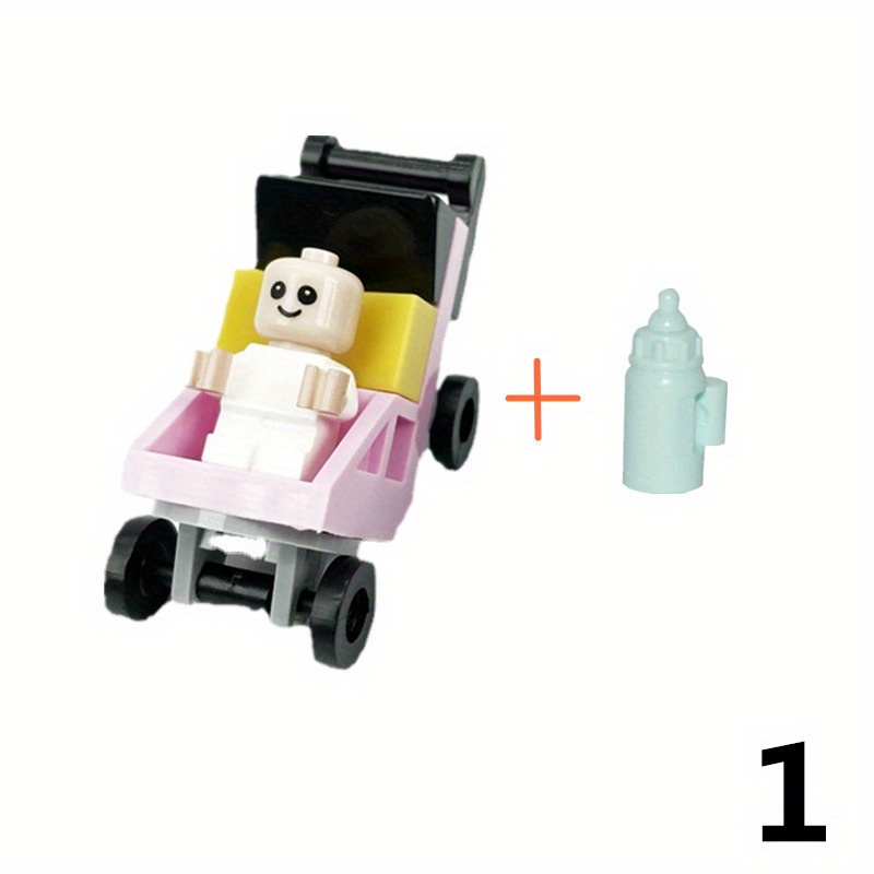 Children's Play House Building Block Toys Baby Stroller Building Block ...