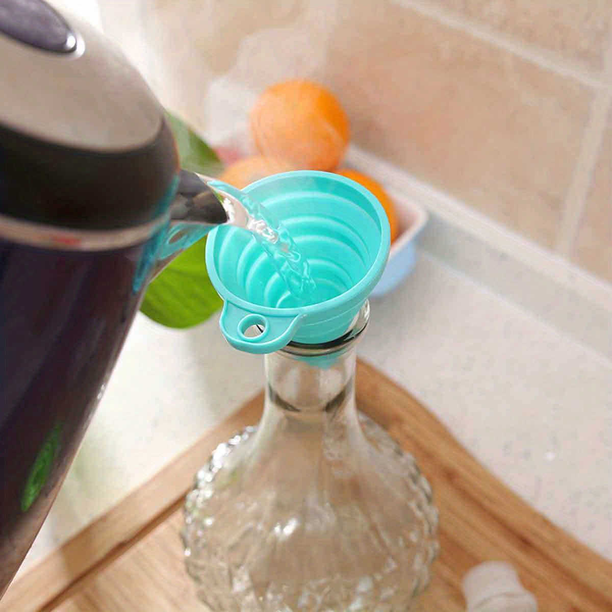 Folding Mini Telescopic Funnel Kitchen Supplies Soft - Temu