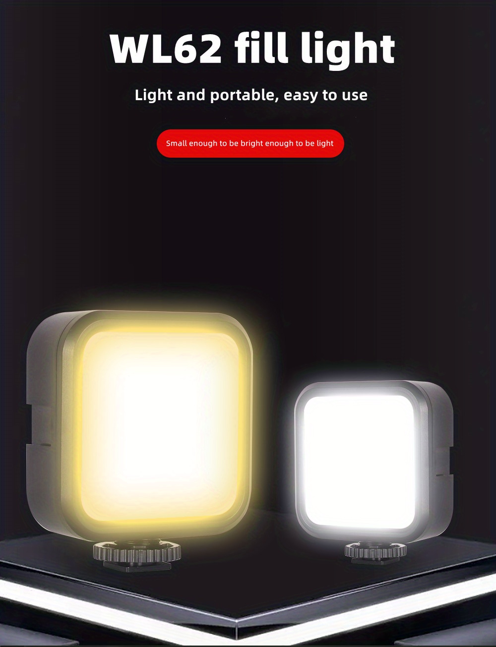 Cri95led 다기능 채광 Rgb 색상 C 충전 지속 시간 약 5 시간 카메라 모바일 Temu Republic Of Korea