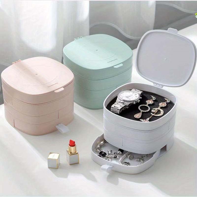 Light Storage Box Jewelry Desktop Dustproof - Temu Australia