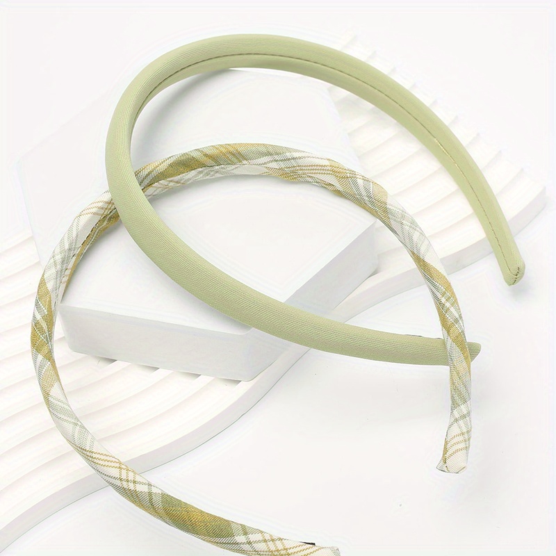 Headband Plaid Solid Color Fabric Women's Simple Pastoral - Temu United ...