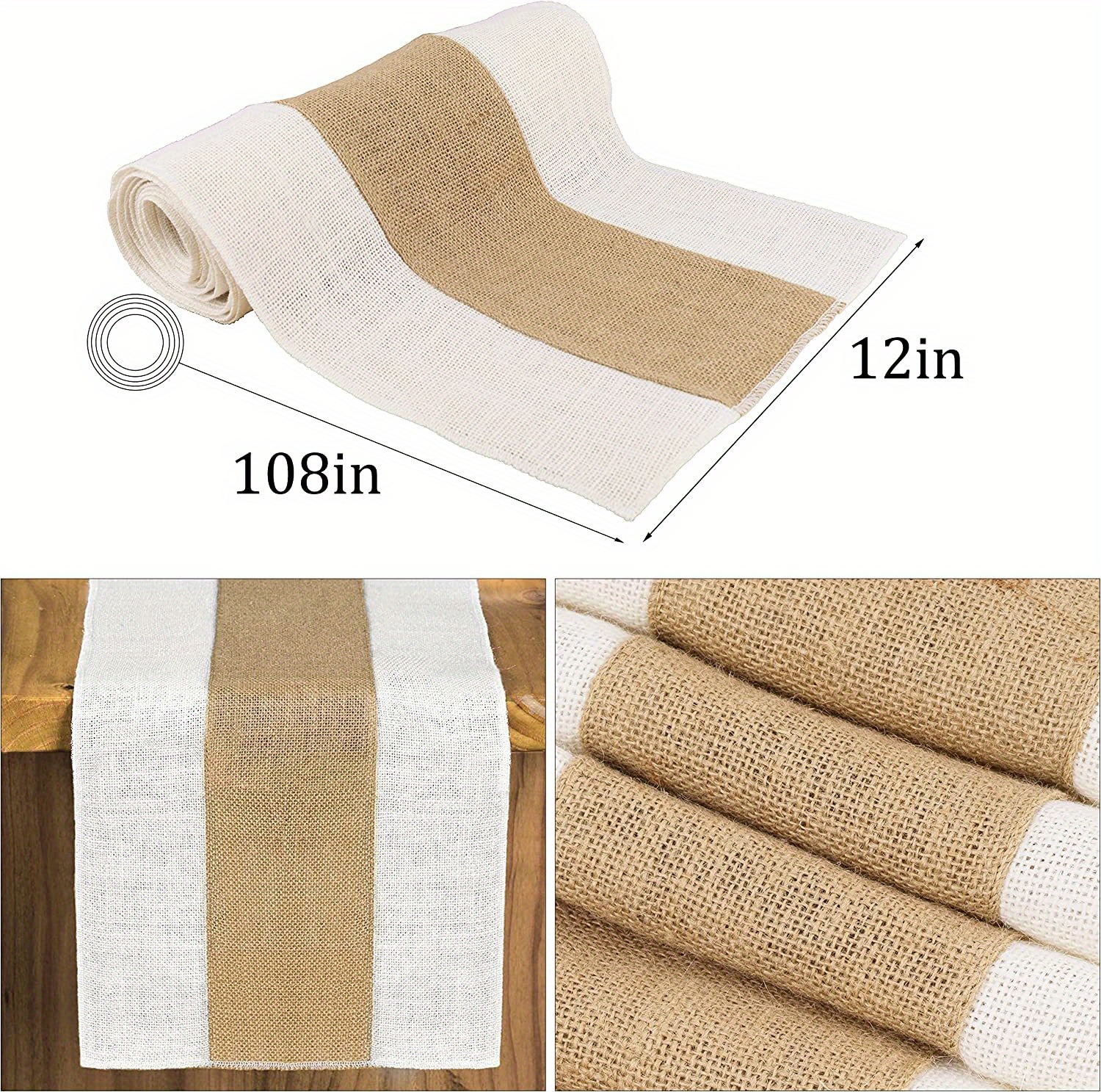 Burlap Table Runner Farmhouse Table Runner Jute Wedding - Temu Australia