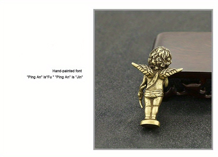 Retro Angel Brass Small Ornaments Tabletop Small Copper - Temu