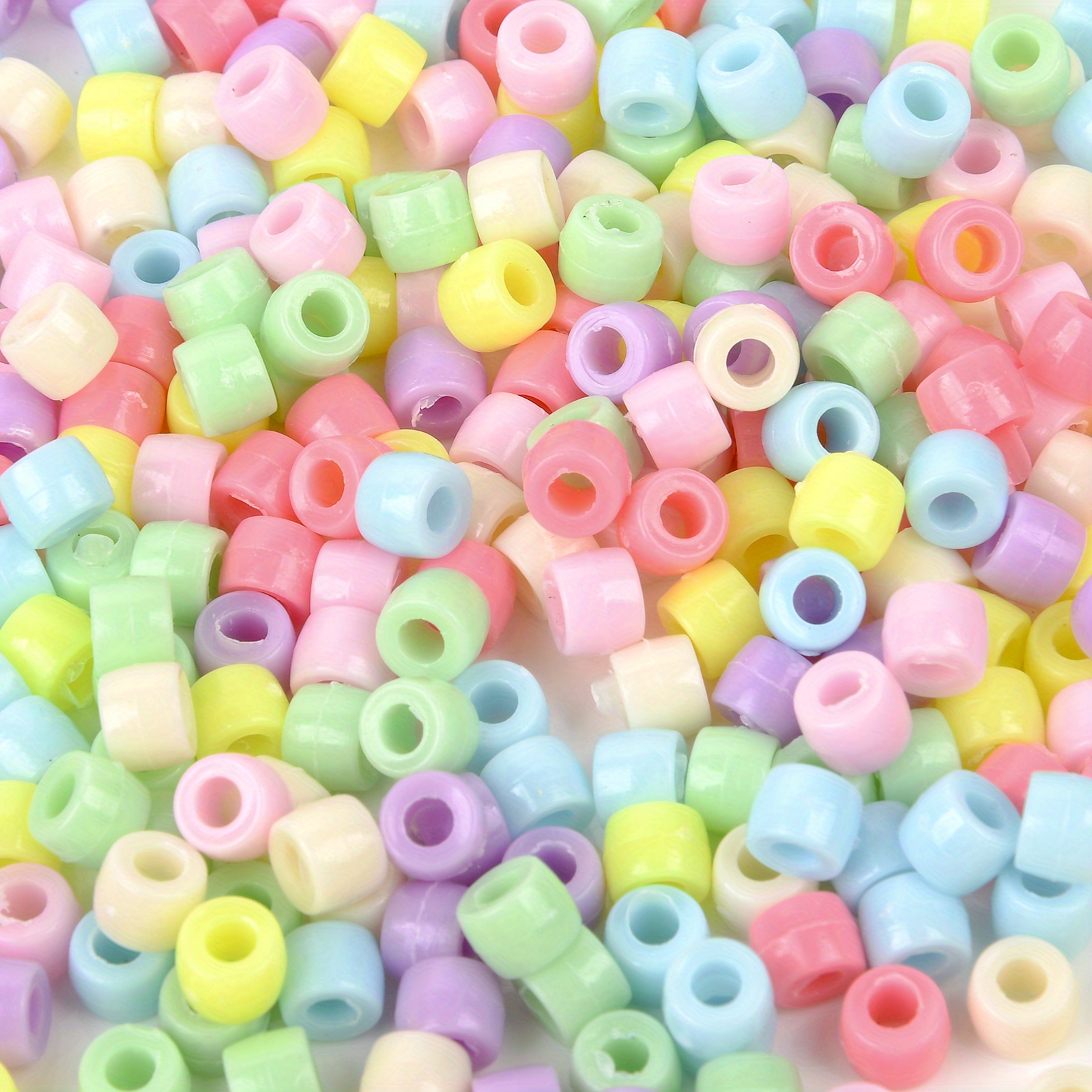 acrylic beads mixed candy color cylinder beads loose spacer - Temu ...