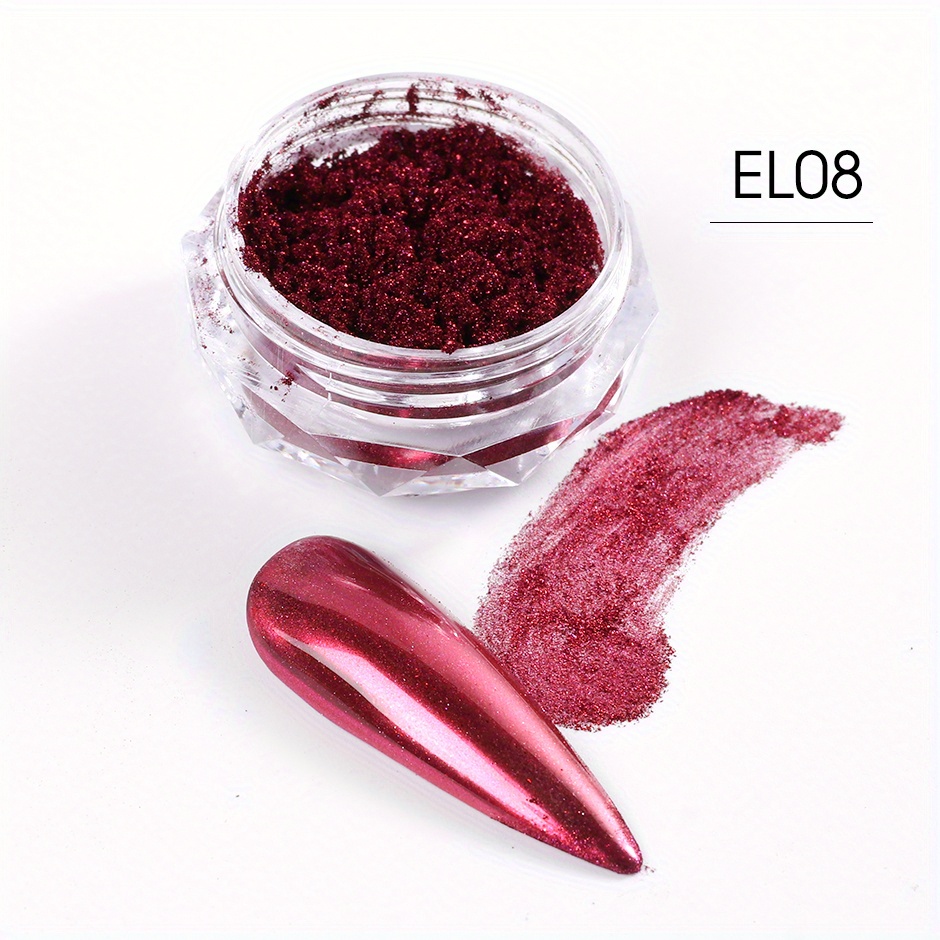 1pcs Holographic Laser Powder Nail Art Glitter Magic Mirror Effect ...