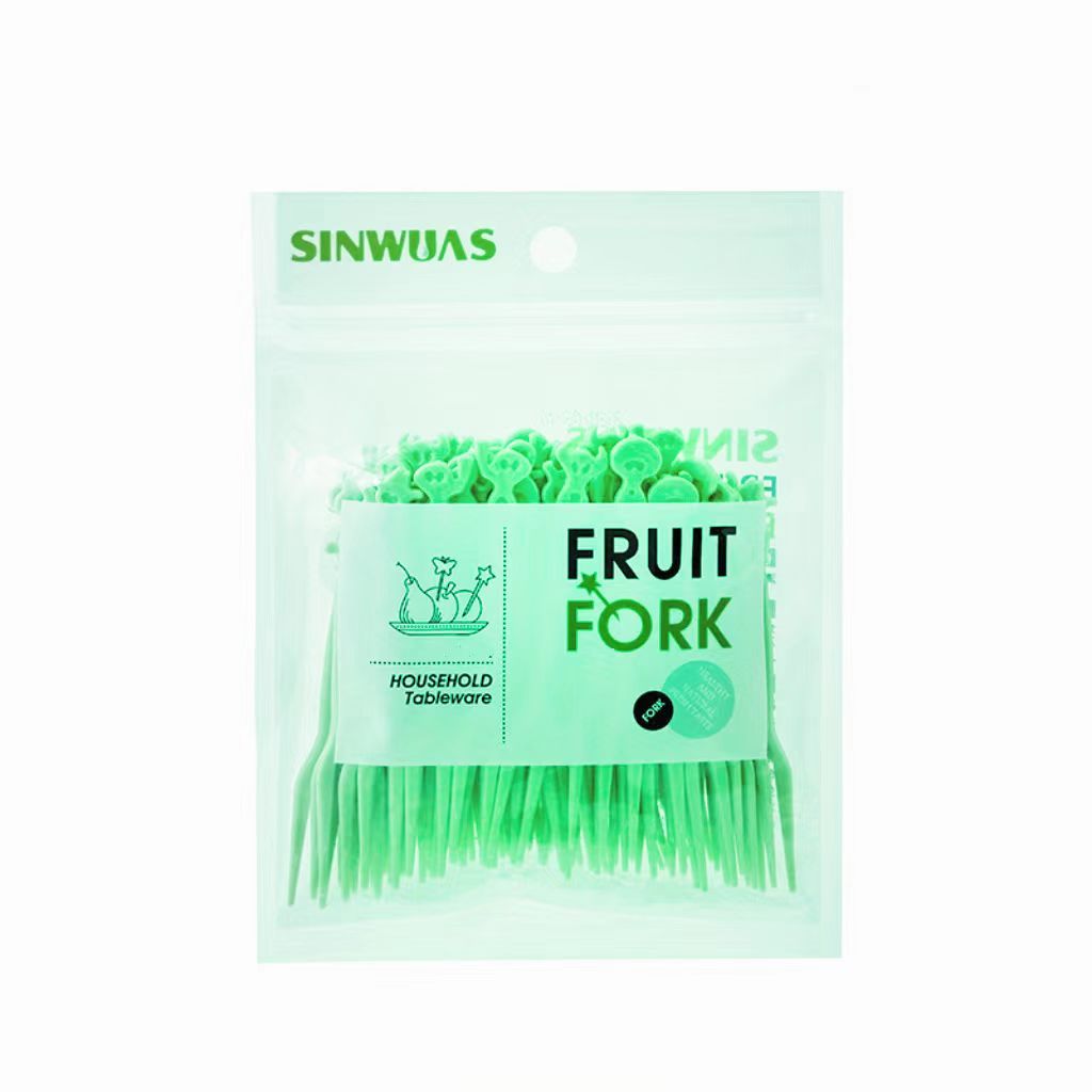 50pcs Animal Fruit Fork Mini Cartoon Snack Cake Dessert Cute School ...