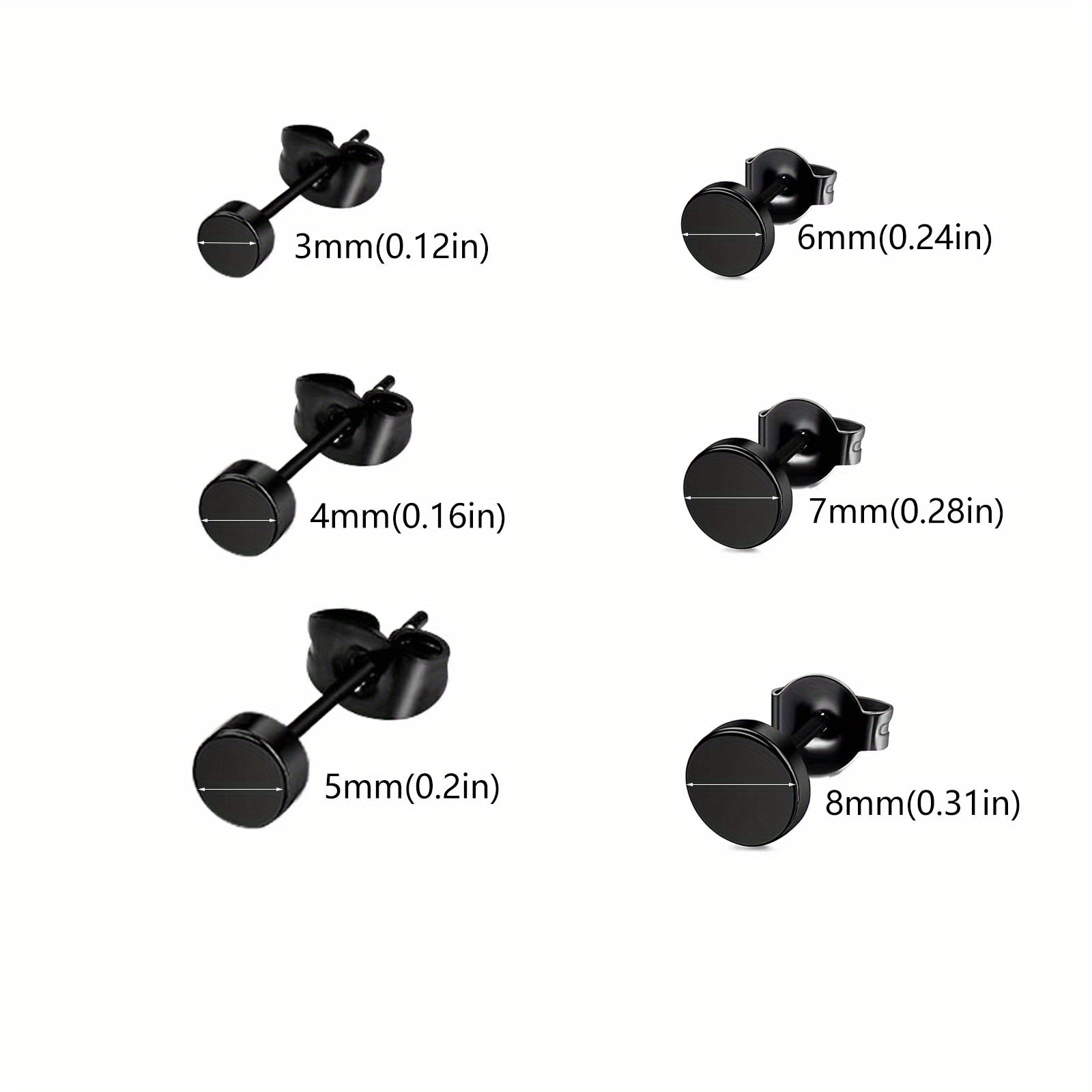 men's ear jewelry round ear studs cartilage ear studs ear - Temu United ...