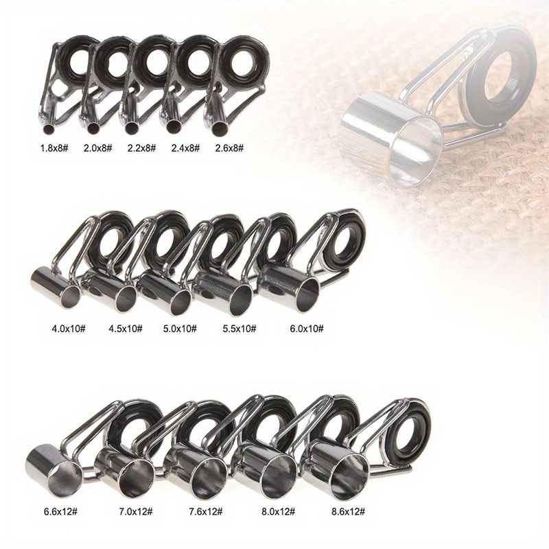 Stainless Steel Fishing Rod Guide Repair Kit 15 - Temu United Kingdom