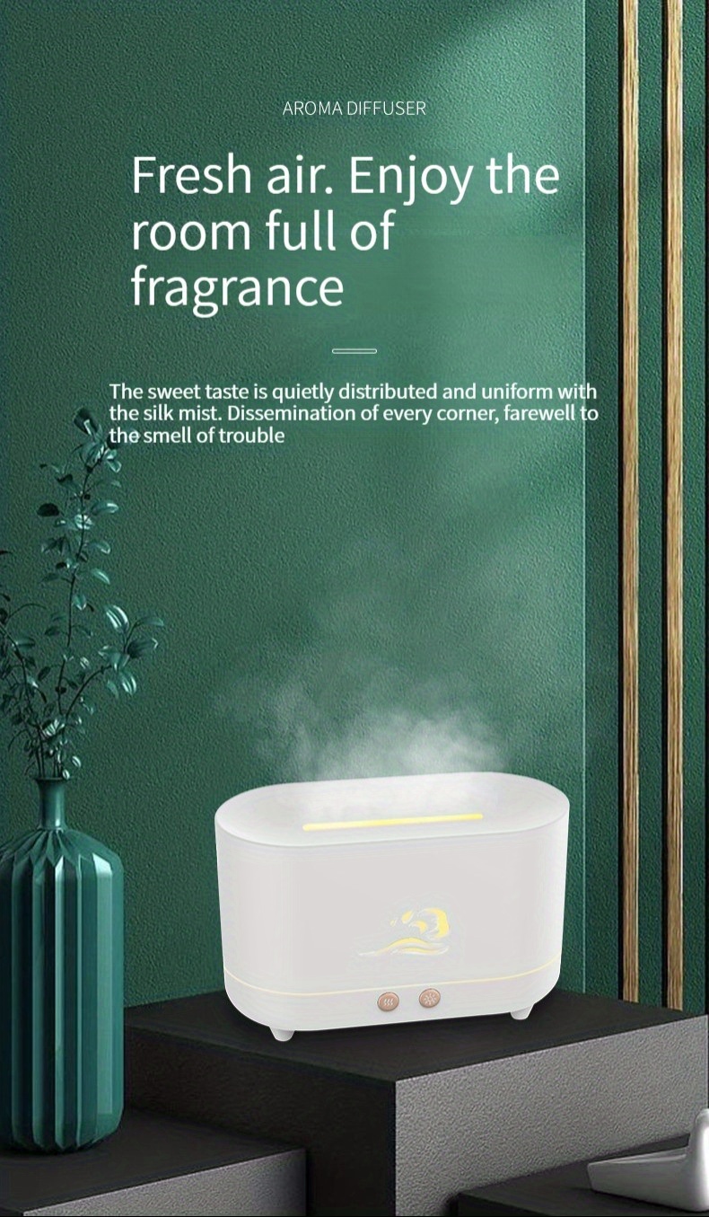 Flame Perfume Diffuser Water Capacity Remote Control Ultra - Temu New ...