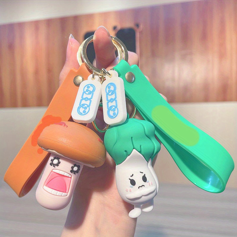 Cartoon Vegetable Series Keychains Pendant Pvc Doll Bag Ornament ...