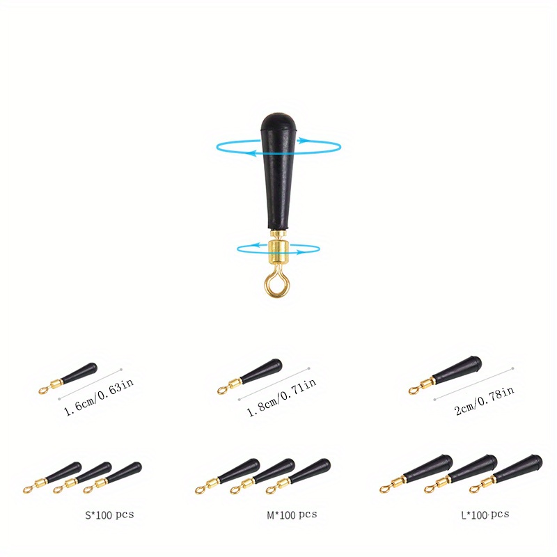 100pcs Fishing Bobber Bead Stopper With Rotation Drift - Temu New Zealand