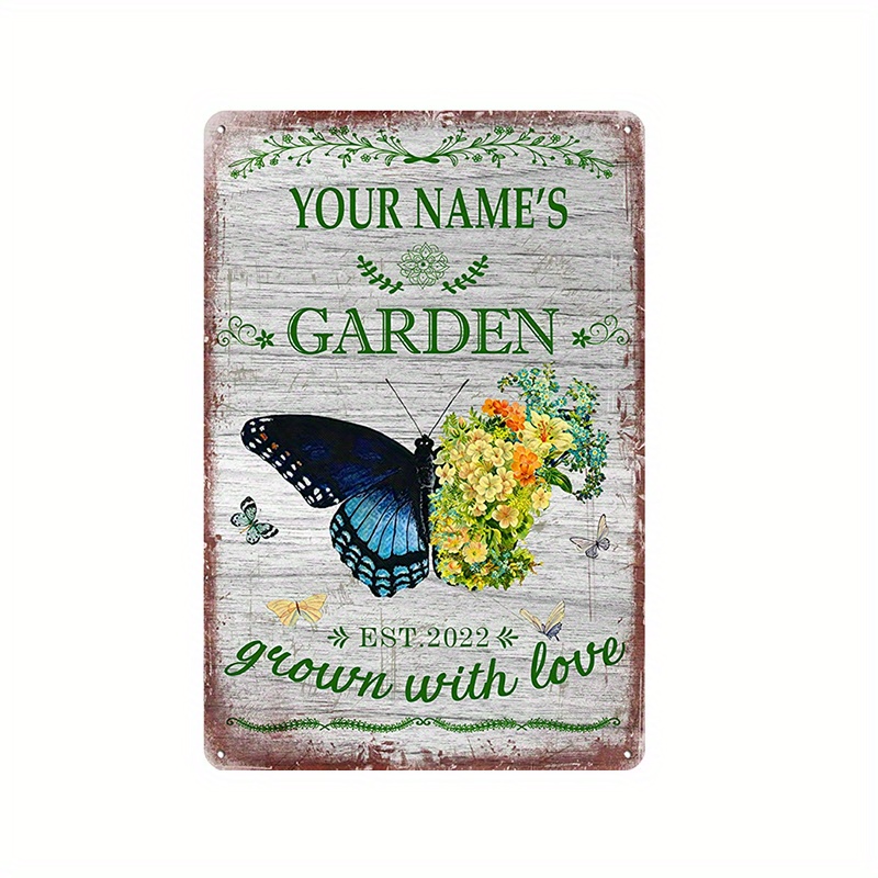 1pc Squirrel Bee Bird Dragonfly Garden Sign Your Name's Gardener Gift ...