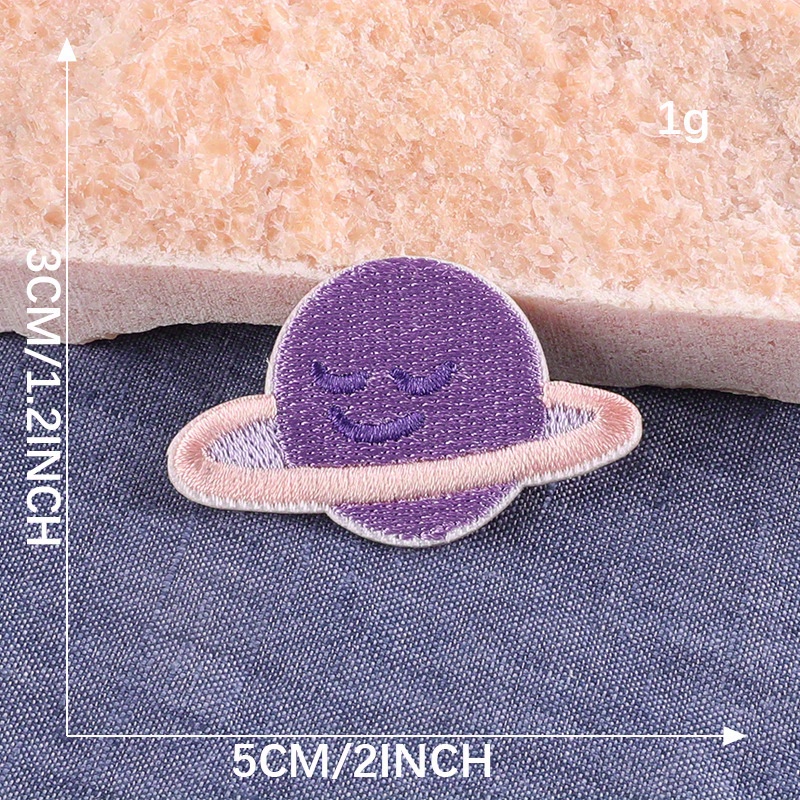 Cartoon Cute Fruit Planet Embroidered Patch Sticker Self - Temu United ...