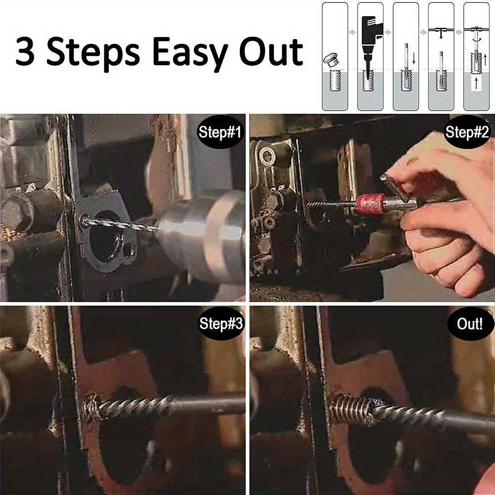 Screw Extractor Metal Drill Bit Set Damaged Screws Remover - Temu Brazil